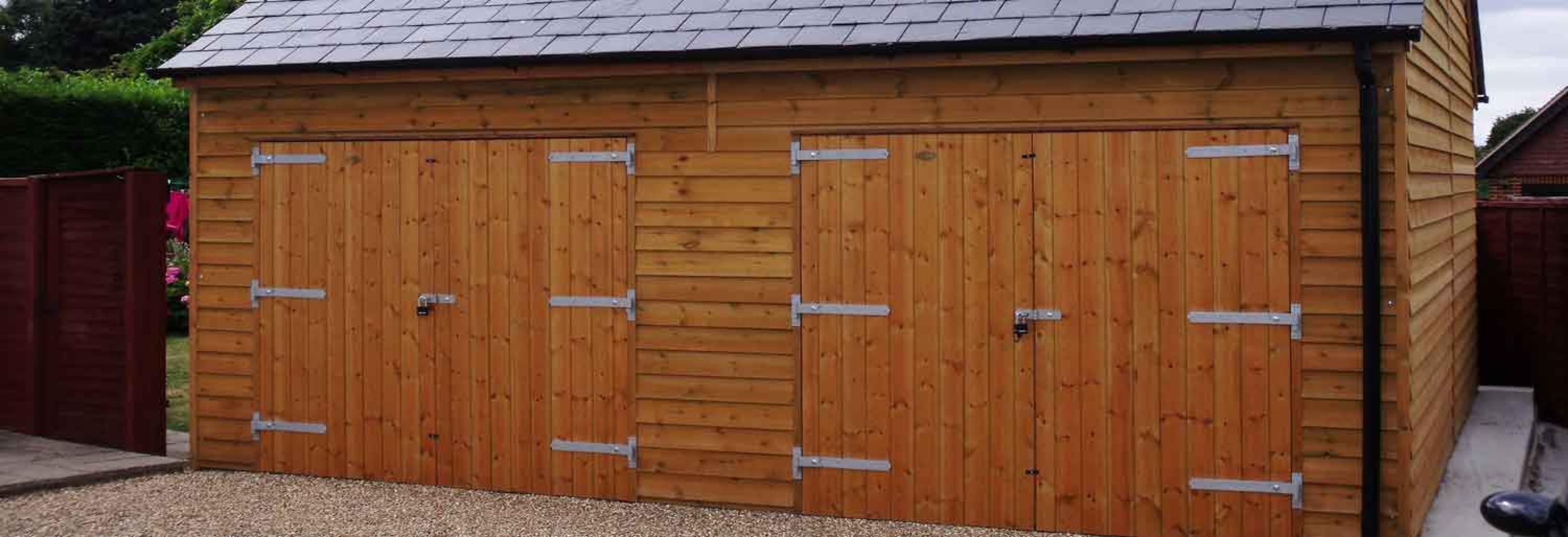 Double Garages | British-Made 2-Bay Garage Kits or Installed | Passmores UK
