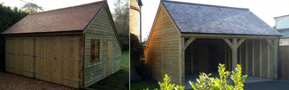 Passmores Car Barn Garages | Timber Open Barn | Timber Car Ports