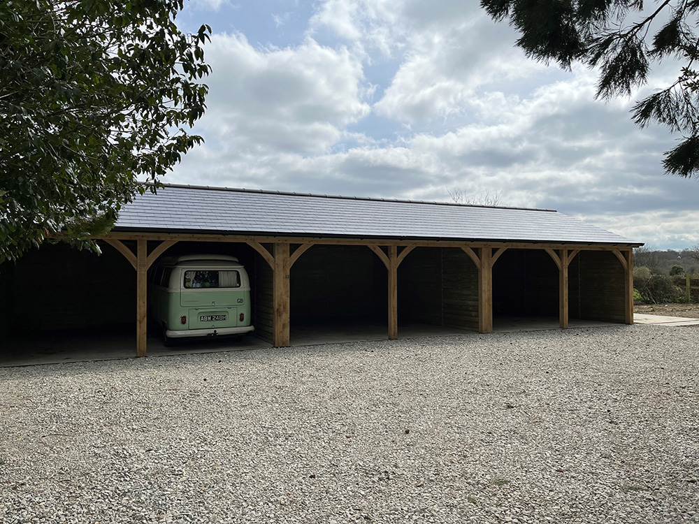 5 Car Wooden Garages | 5 Bay Timber Barn Garages | British Made by ...